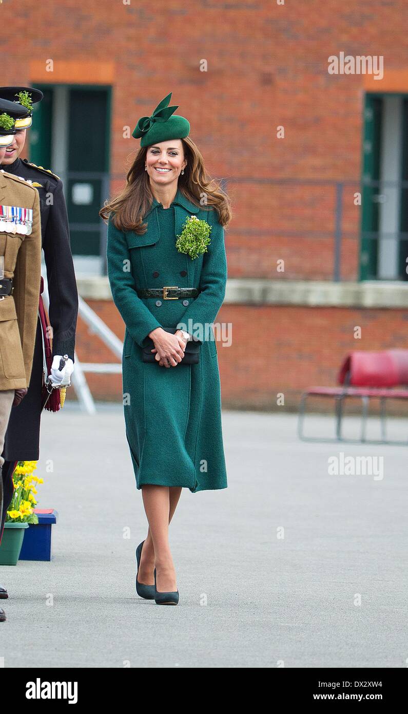 Aldershot, Great Britain. 17th Mar, 2014. Britains Duchess Catherine is ...