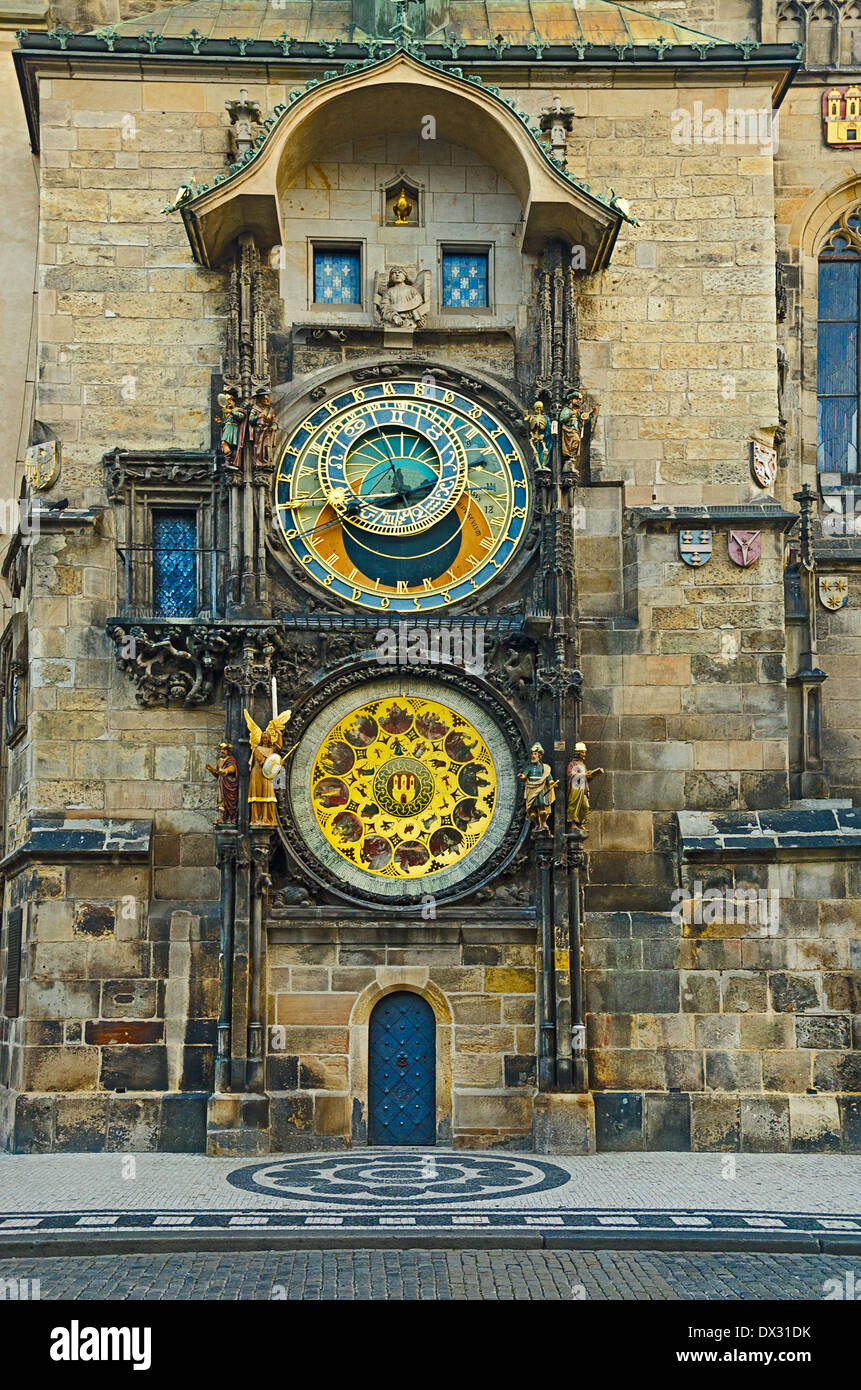 PRAGUE, CZECH REPUBLIC - SEP 07: Town Hall Clock (Orloj). Originally ...