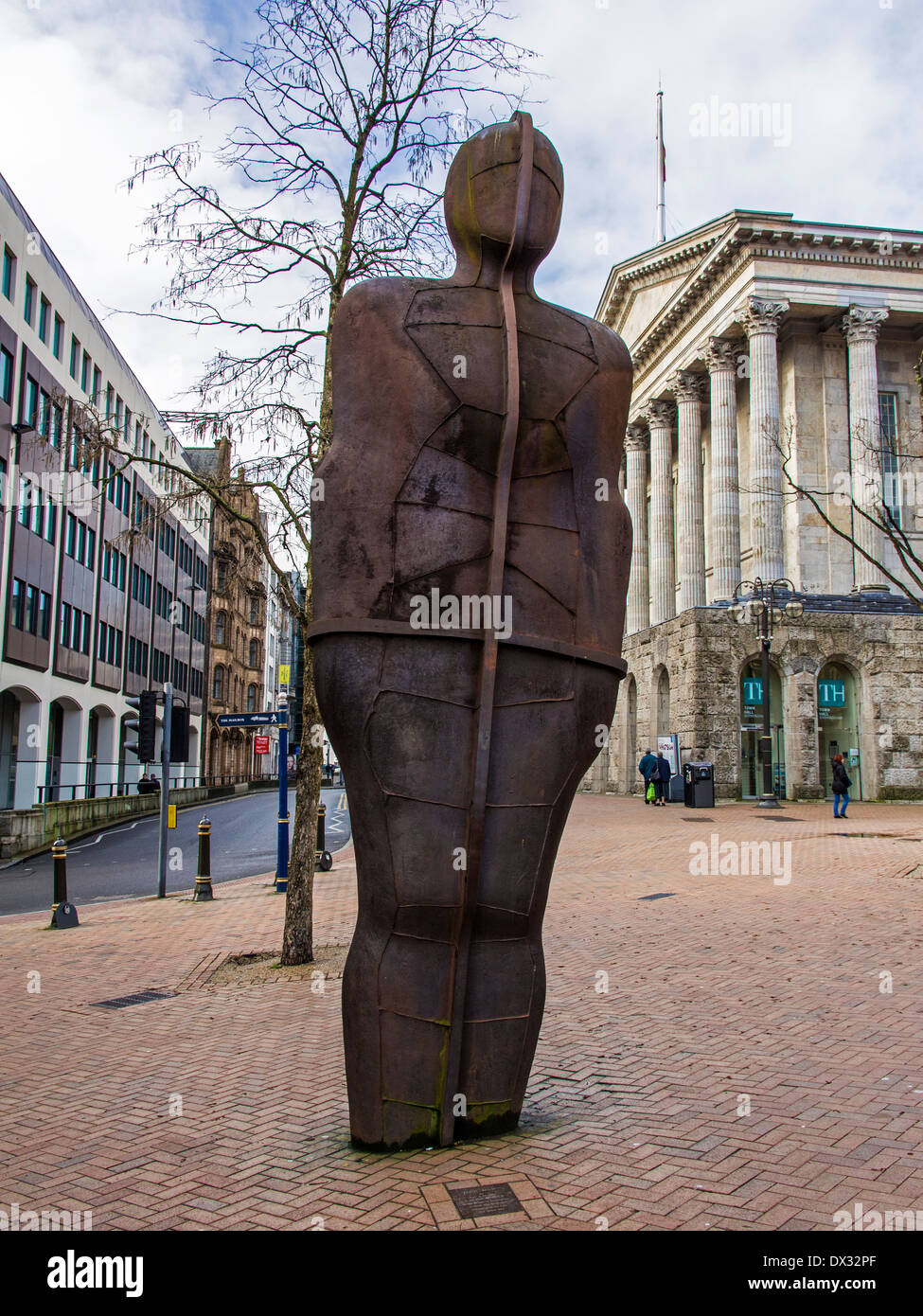 The Iron Man statue by Antony Gormley 1993 in Victoria Square ...