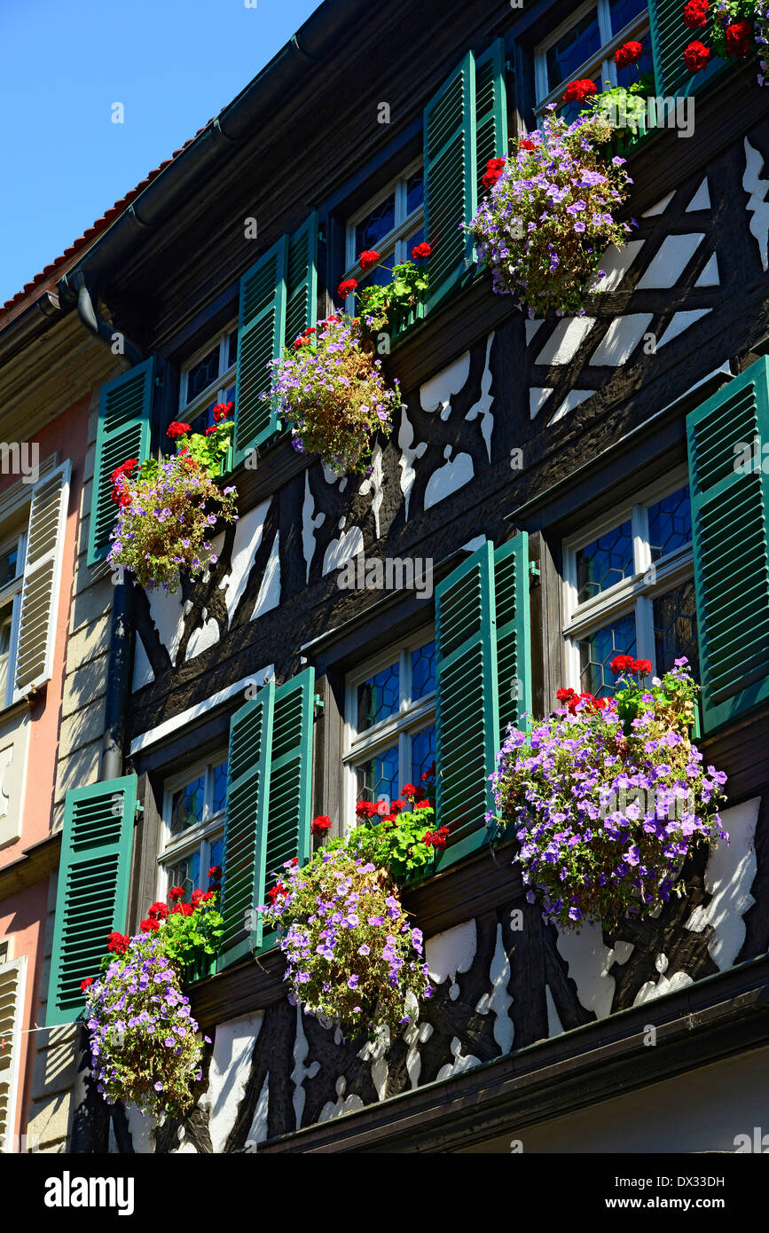 Windows Flower Boxes Bamberg Germany Deutschland DE Bavaria UNESCO ...