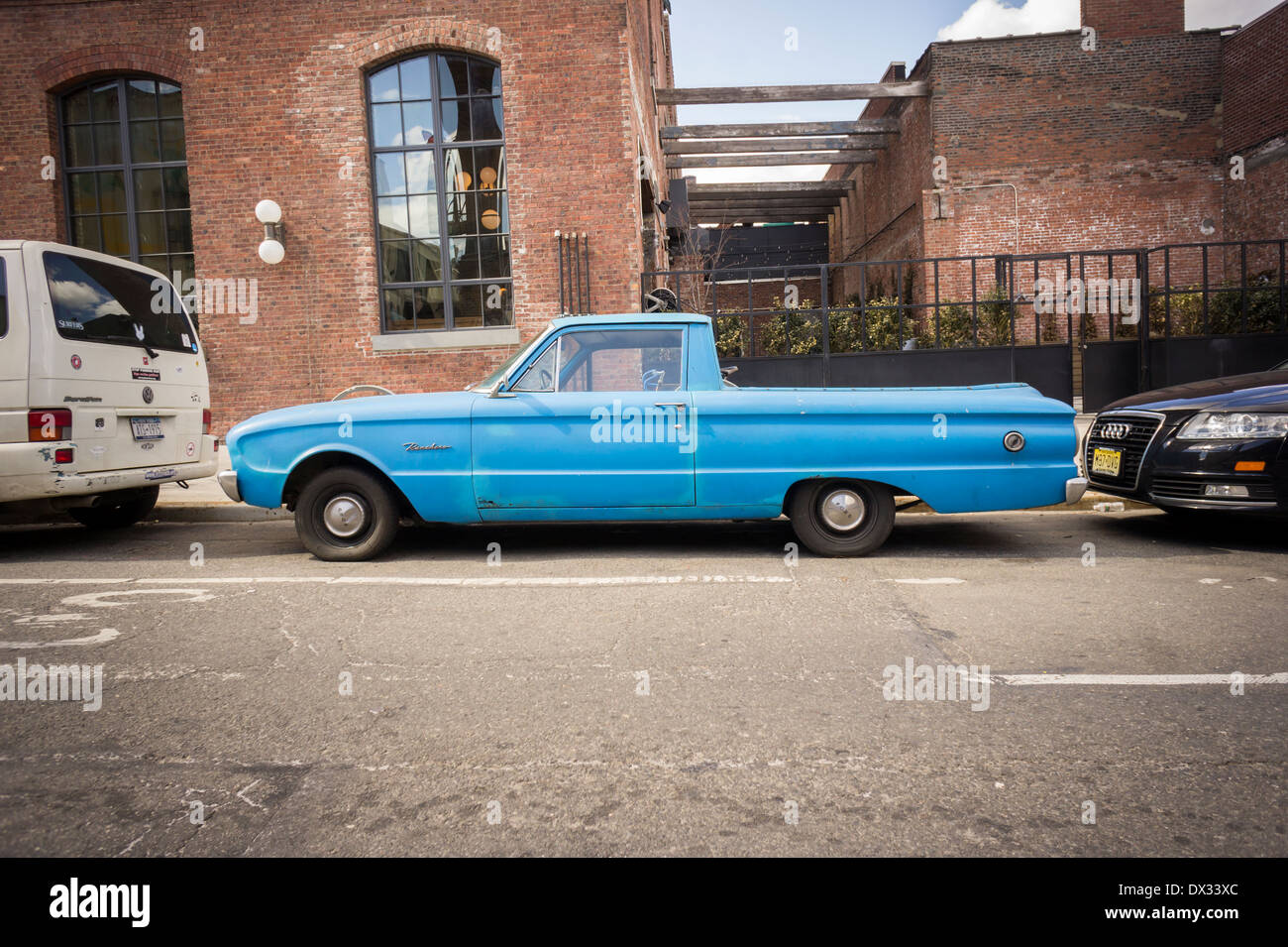 A vintage Ford Ranchero pick-up truck parked in the Williamsburg ...