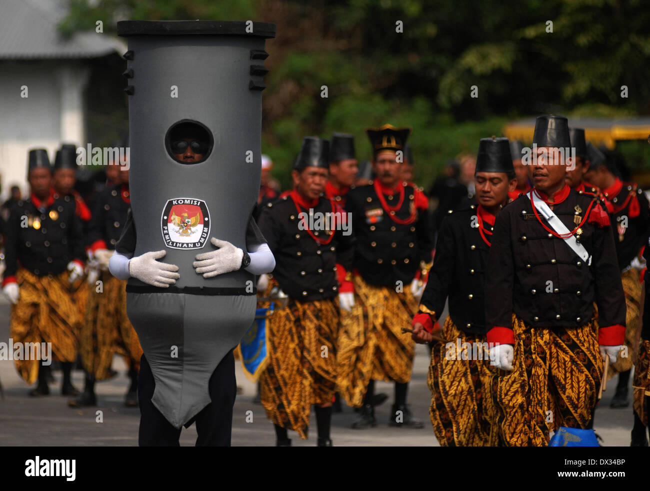 Central Java, Indonesia. 15th Feb, 2013. MARCH 15: The election mascot ...