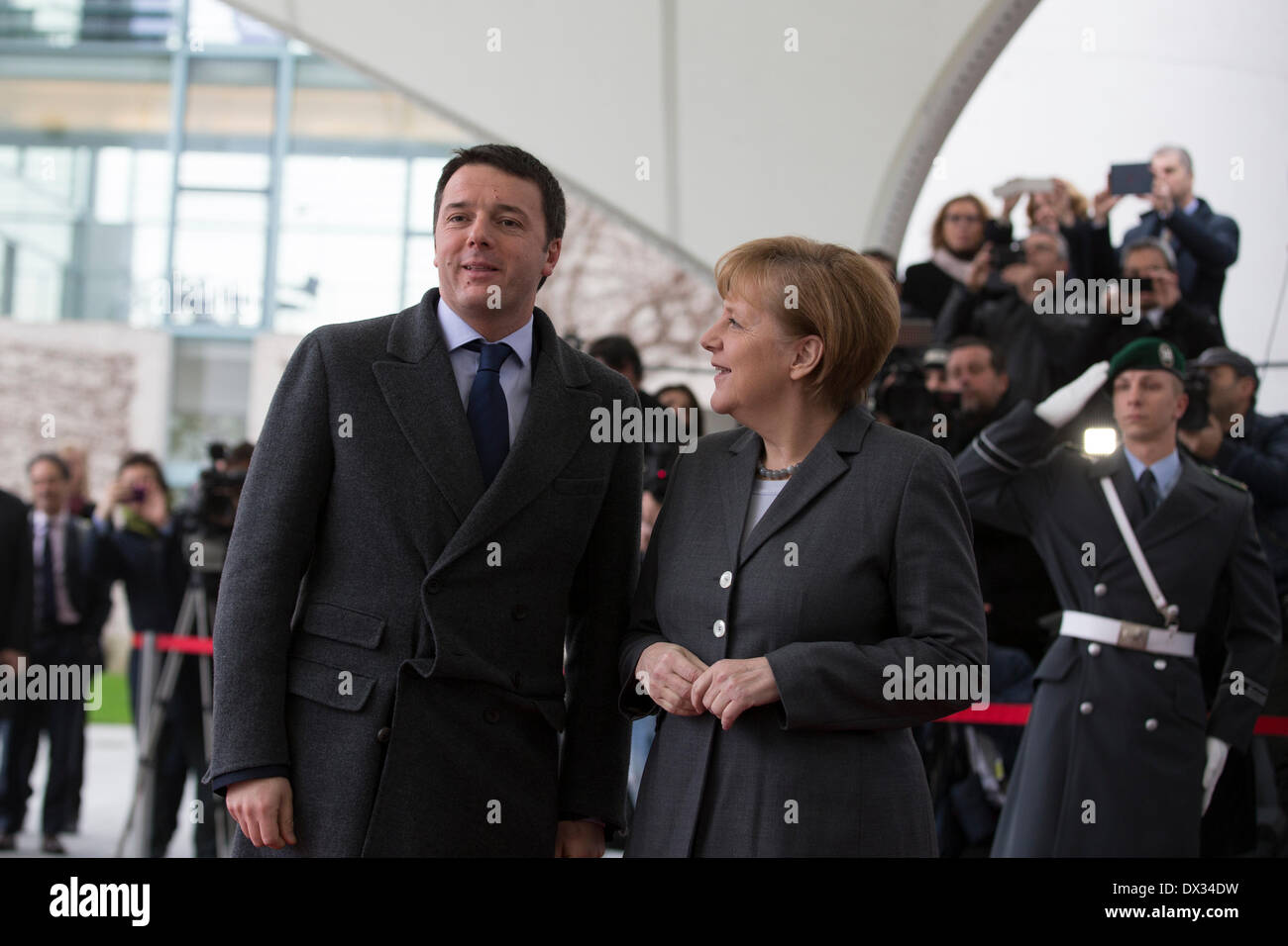 Berlin, Germany. Mars 17th, 2014. New Italian Prime Minister Matteo ...