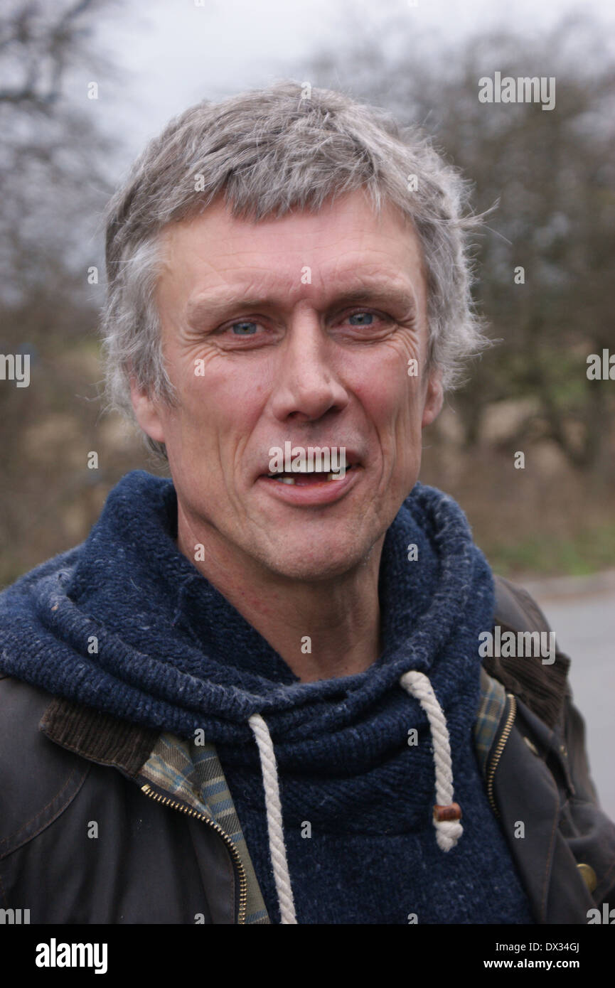Bez ' Happy Mondays' visits barton moss, supporting the anti-fracking ...