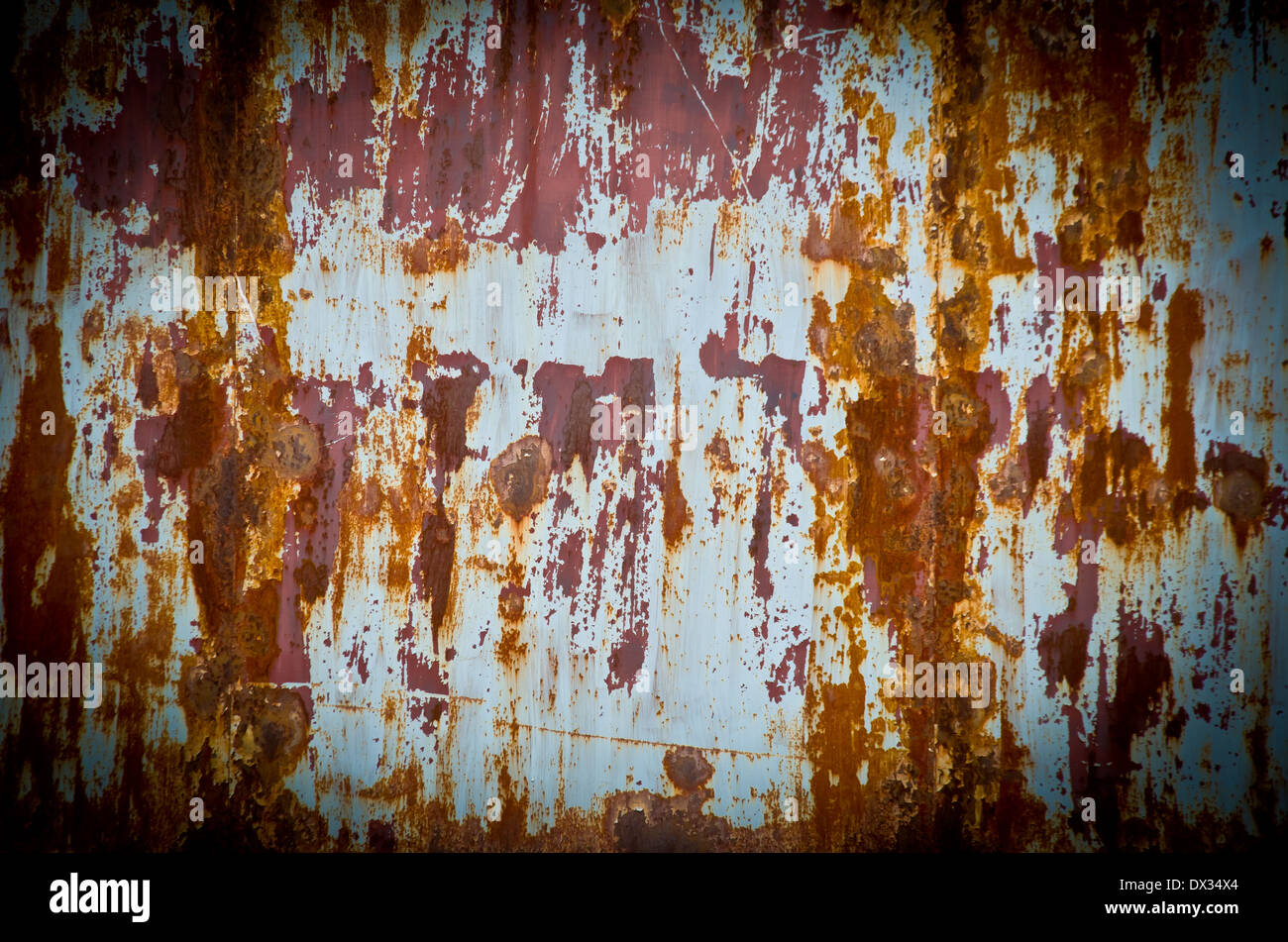 rusty on steel wall background Stock Photo - Alamy