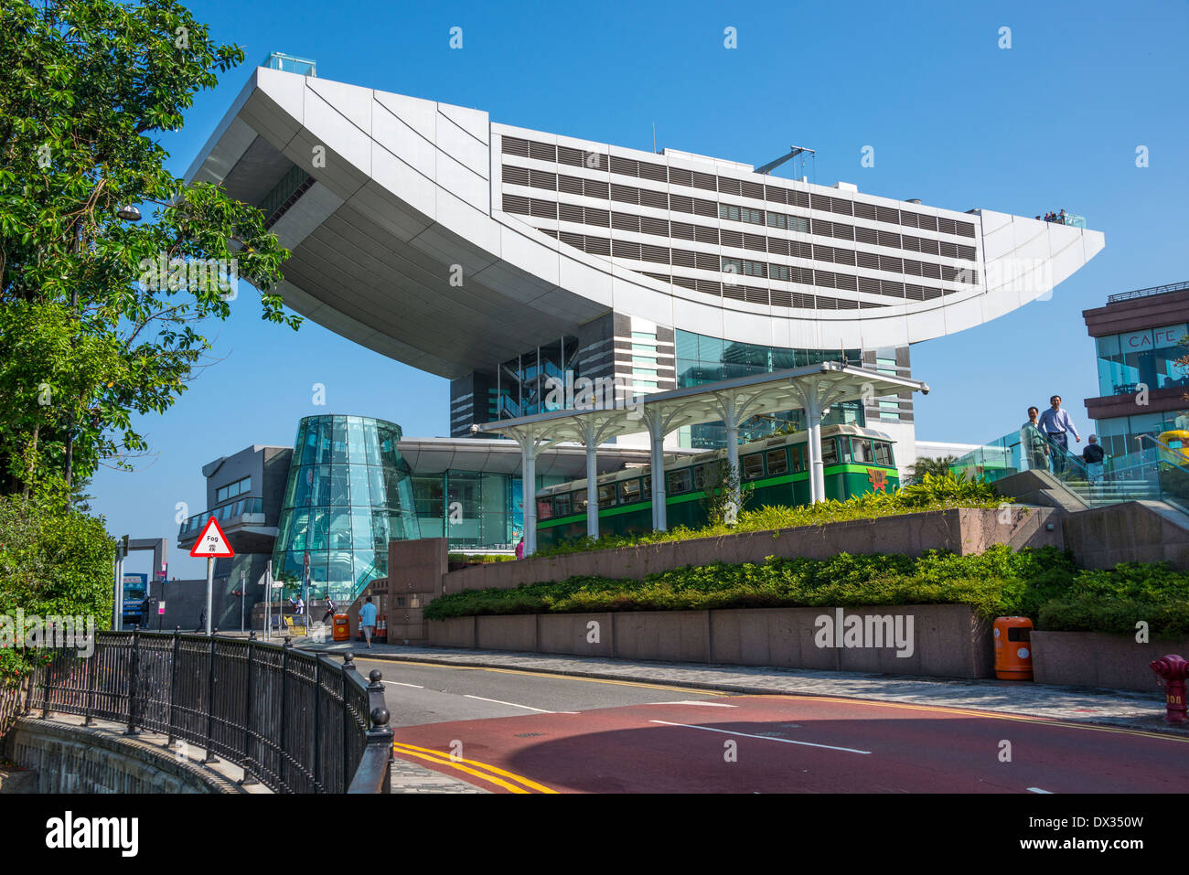 The Peak Tower and Tram Terminus, Hong Kong Stock Photo - Alamy