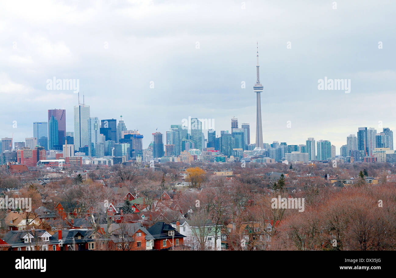 Downtown Toronto view from a high floor Stock Photo - Alamy