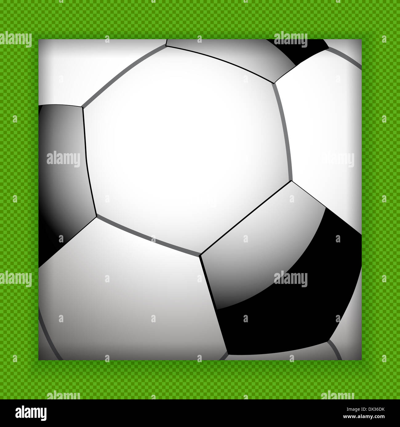 Football Background with shadow on green Stock Photo - Alamy