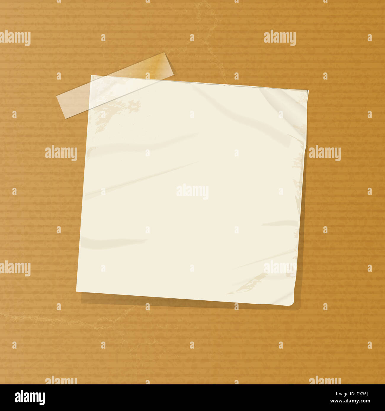 crumpled Note on a Brown Paper Texture Background Stock Photo - Alamy