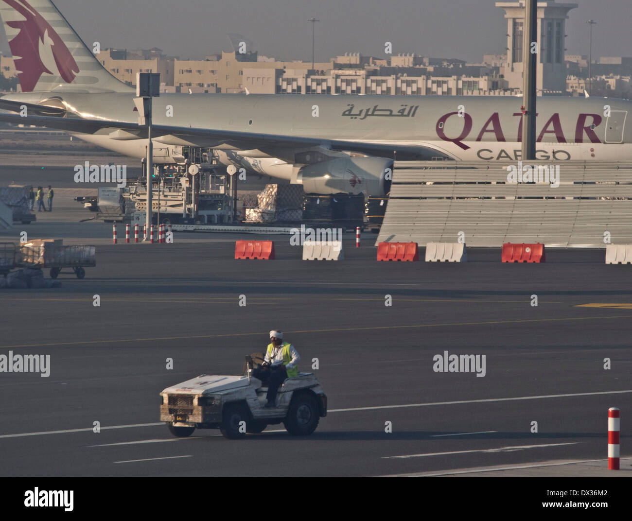 Qatar Airways airplane at Doha airport, Qatar Stock Photo - Alamy