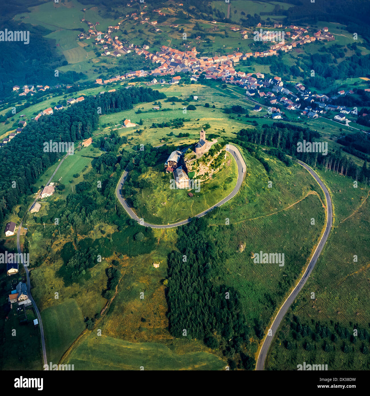 Aerial of Dabo rock Moselle Lorraine France Stock Photo - Alamy