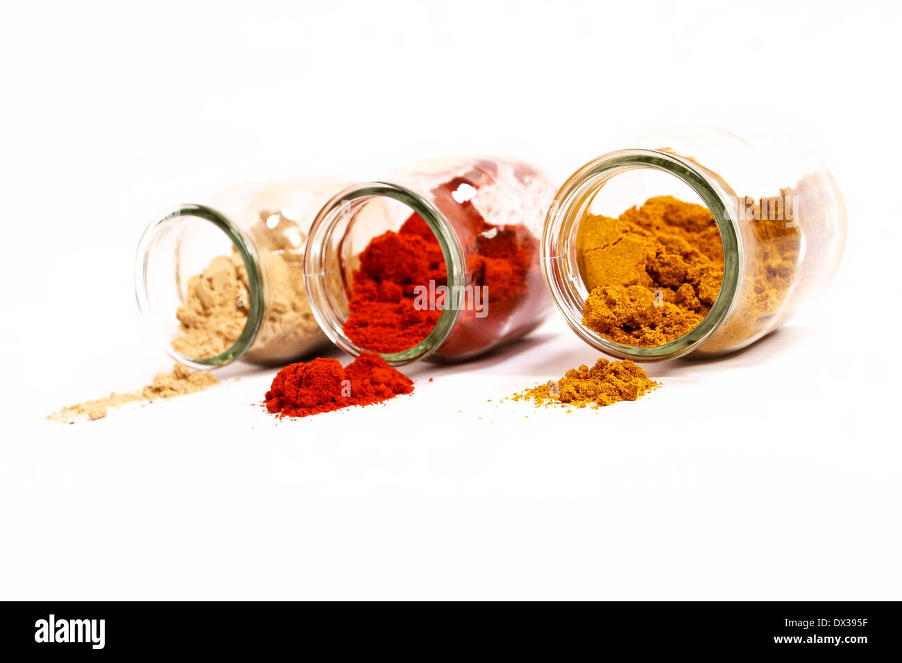 Variety of spices in a glass pot Stock Photo - Alamy
