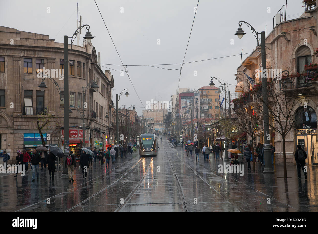 Tram train jerusalem hi-res stock photography and images - Alamy