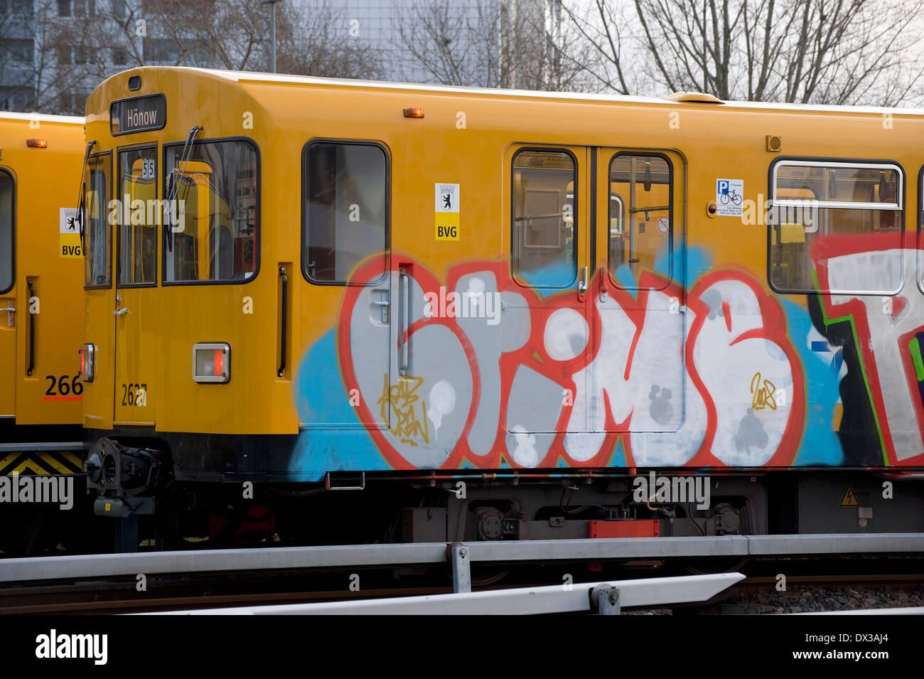 Tube train graffiti hi-res stock photography and images - Alamy