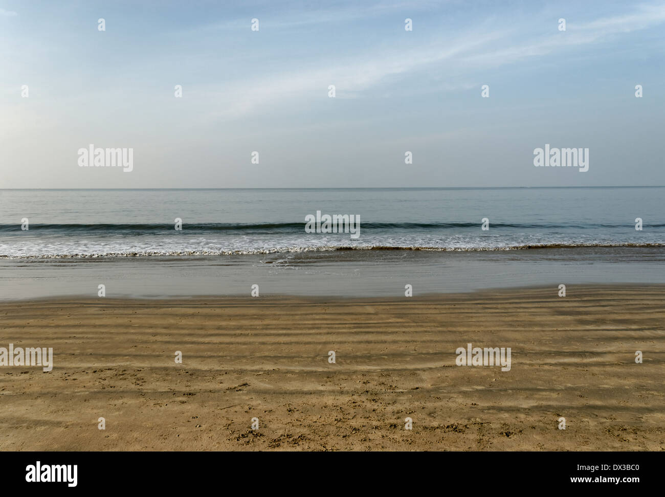 Calm beach scene, Goa, India Stock Photo - Alamy