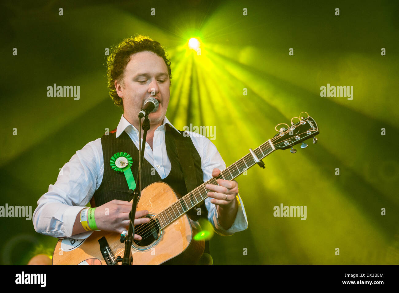 Trafalgar Square, London, UK, 16 March 2014. The festival main stage ...