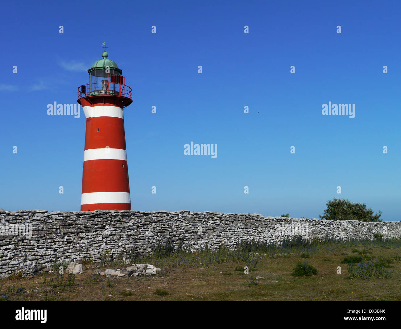 lighthouse när, närsholmen, gotland, gotlands län, sweden Stock Photo ...