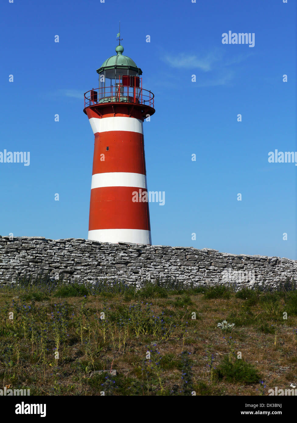 lighthouse när, närsholmen, gotland, gotlands län, sweden Stock Photo ...