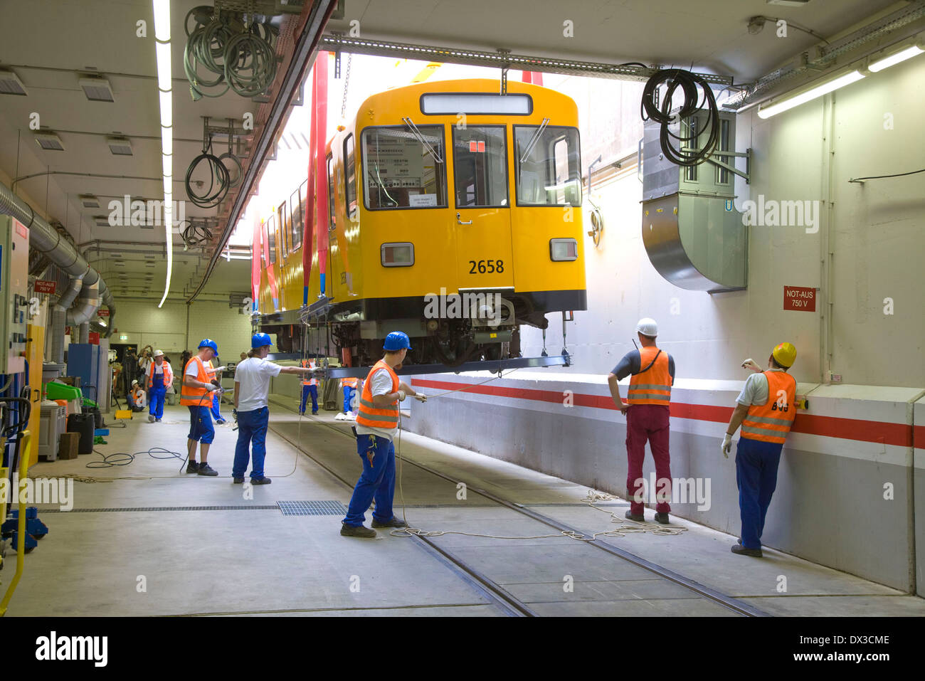 Underground line U55 Stock Photo - Alamy