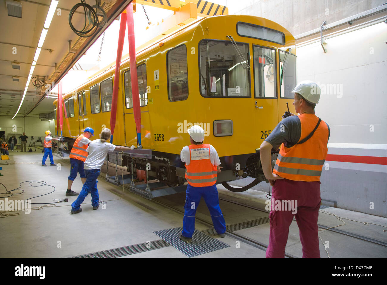 Underground line U55 Stock Photo - Alamy
