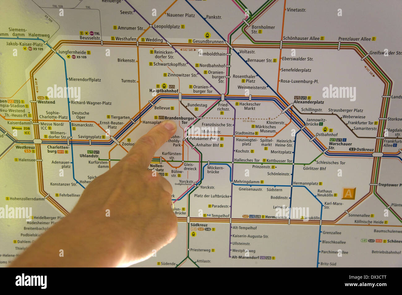 Underground line U55 Stock Photo - Alamy