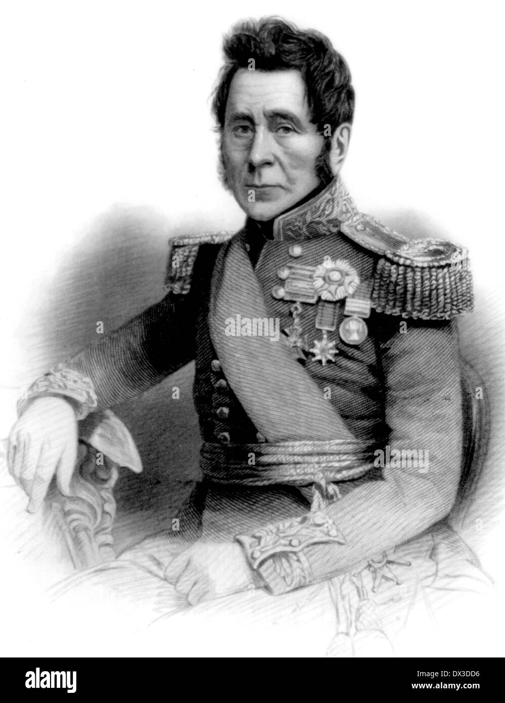 JOHN FOX BURGOYNE (1782-1871) British army officer Stock Photo - Alamy