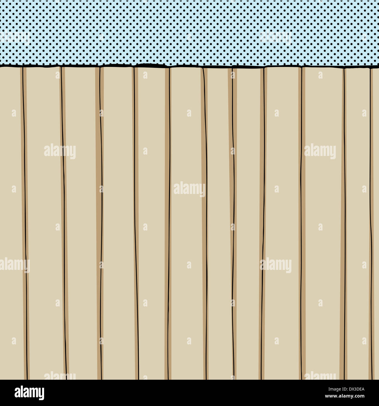 Tall comic fence background with halftone dots Stock Photo - Alamy