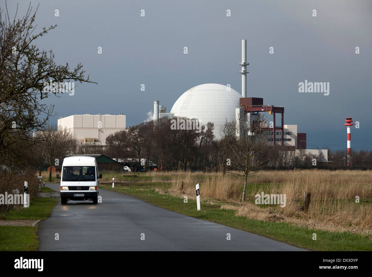 Brokdorf nuclear power plant Stock Photo - Alamy