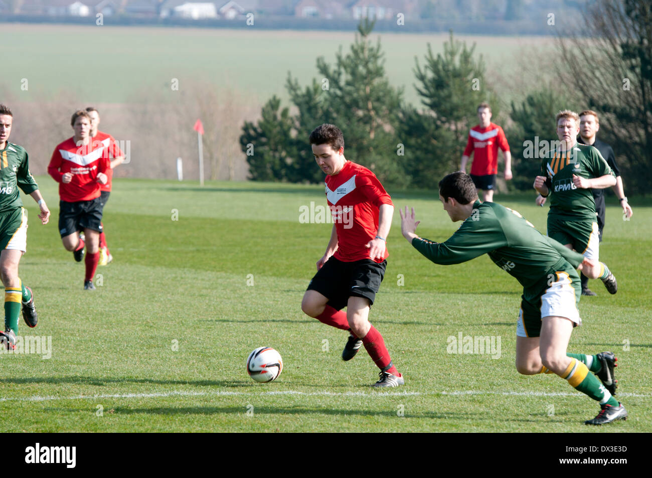 University sport. Men`s football Stock Photo - Alamy