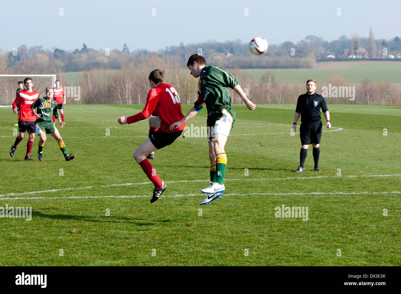 University sport. Men`s football Stock Photo - Alamy