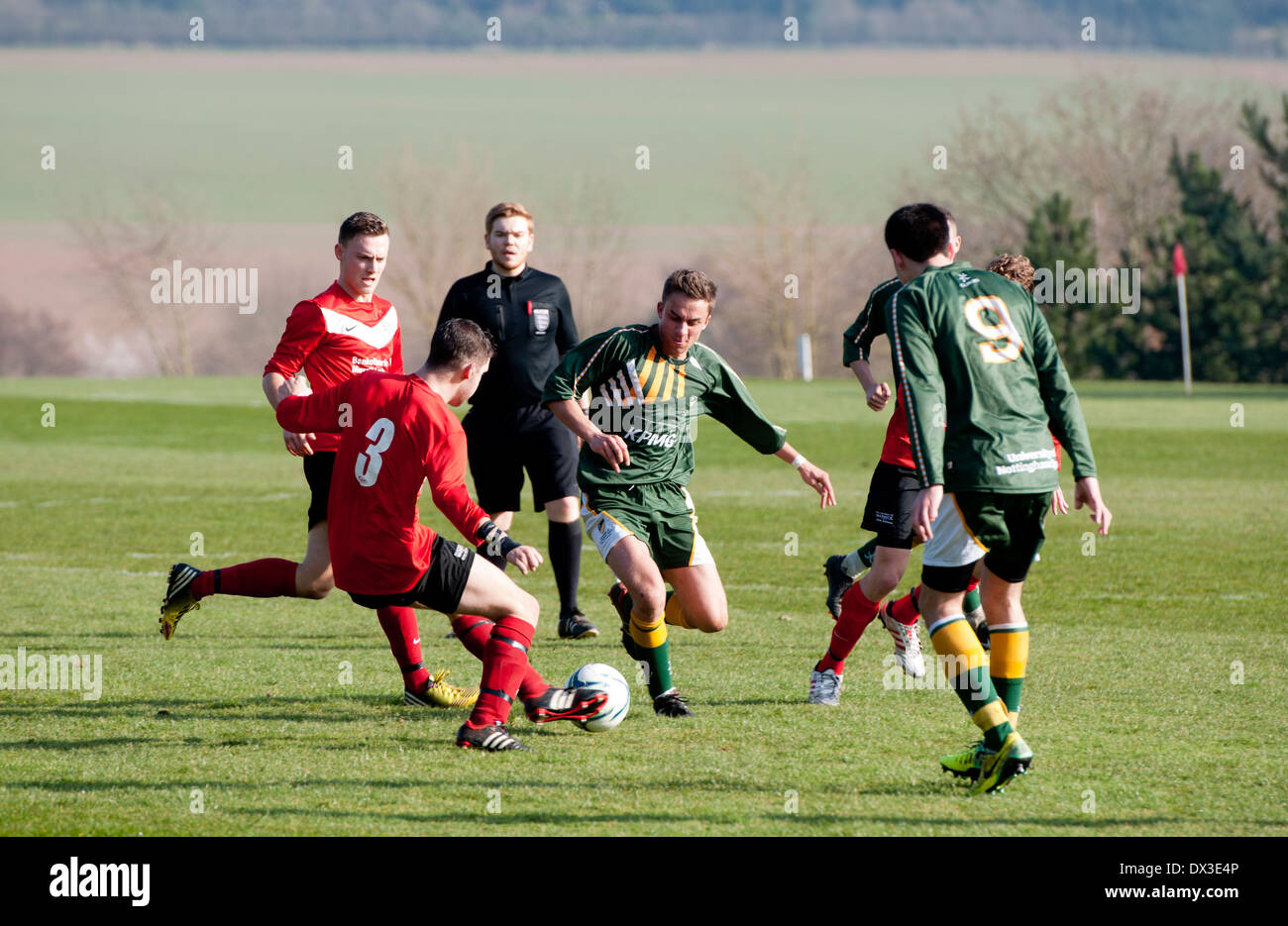 University sport. Men`s football Stock Photo - Alamy