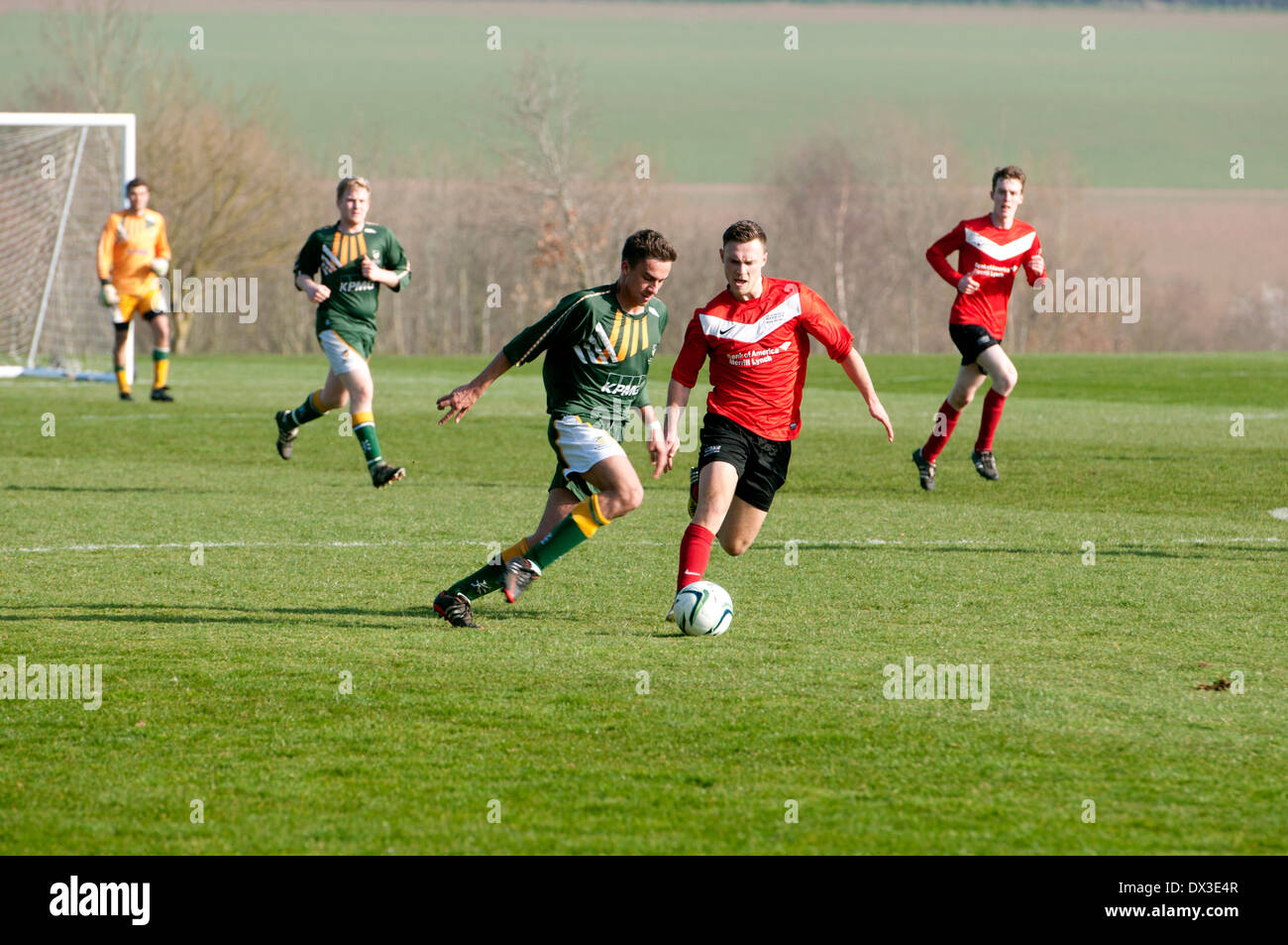 University sport. Men`s football Stock Photo - Alamy