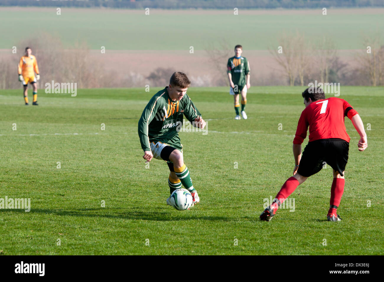 University sport. Men`s football Stock Photo - Alamy