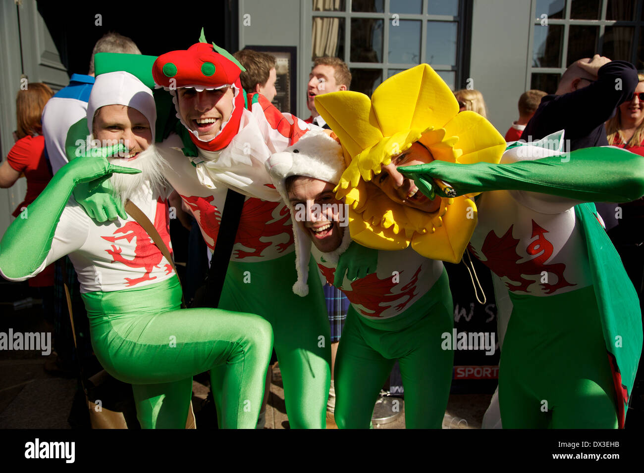 Welsh rugby fan face hi-res stock photography and images - Alamy