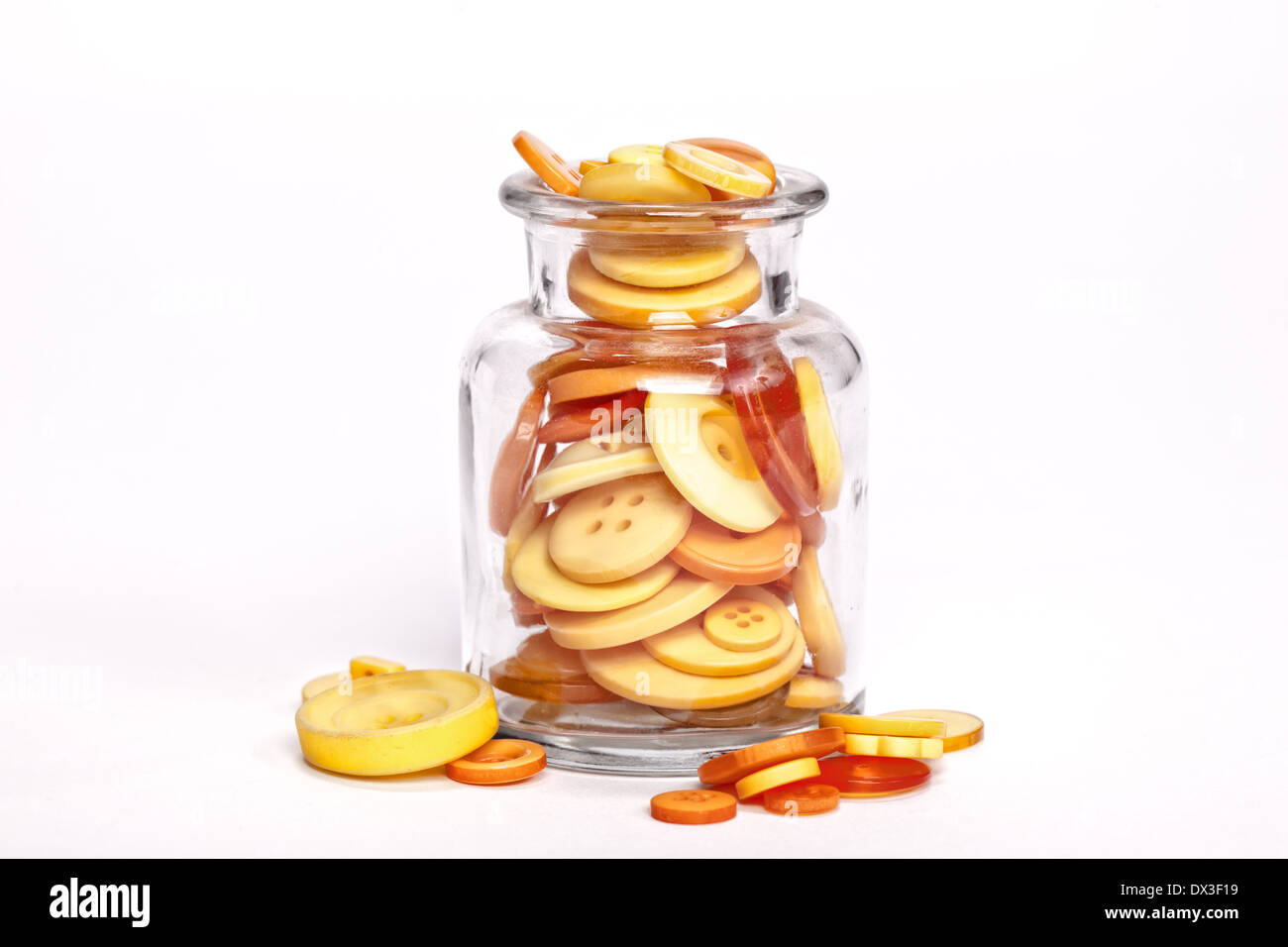 Buttons in a jar hi-res stock photography and images - Alamy