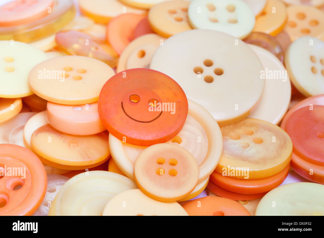 Smiley face button many buttons hi-res stock photography and images - Alamy