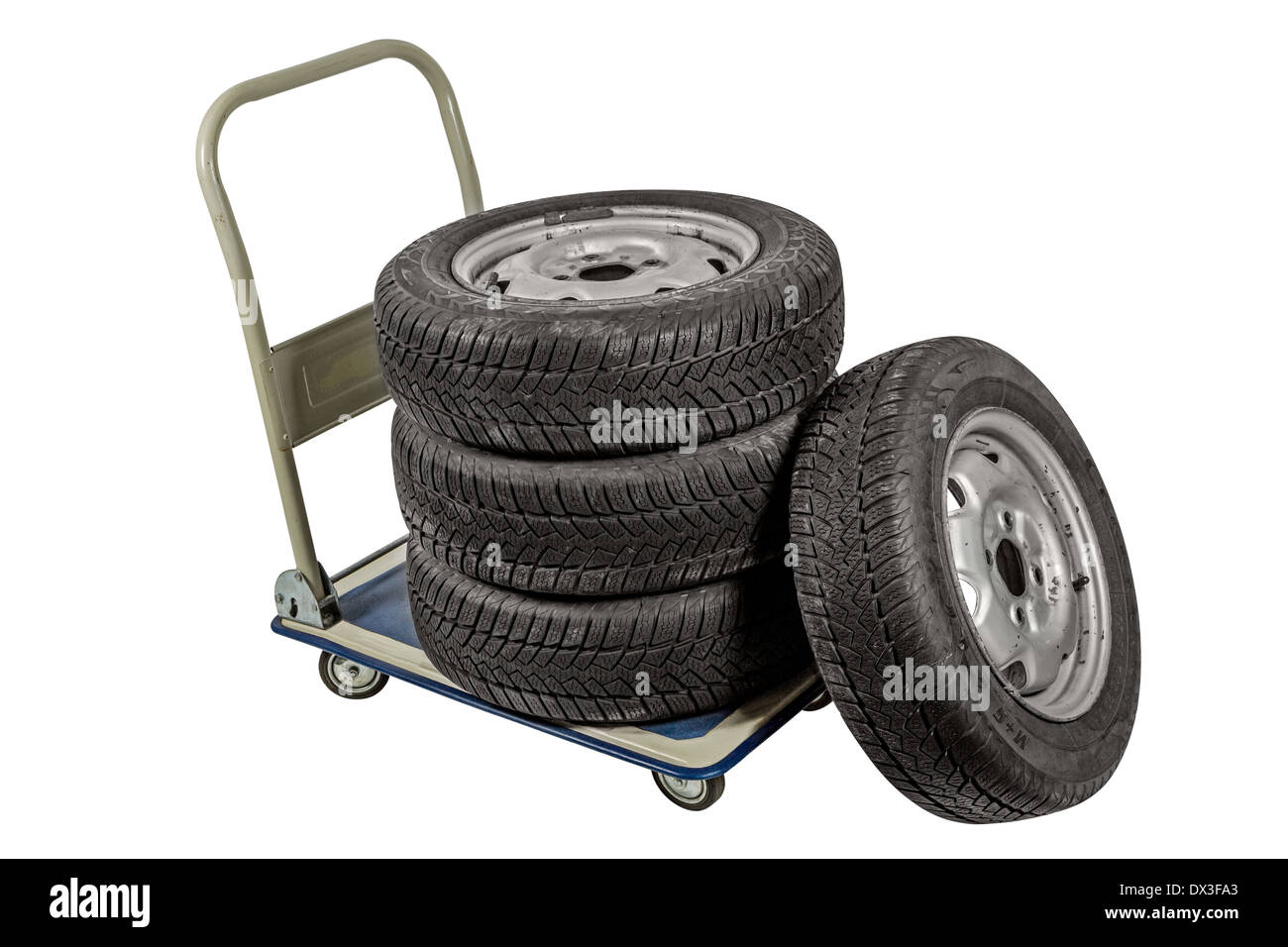 Car wheels, isolated on white background, with clipping path Stock ...