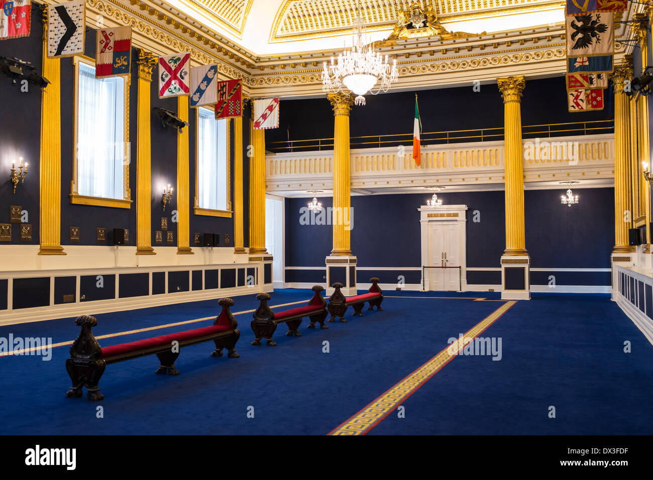 Great hall with flags hi-res stock photography and images - Alamy