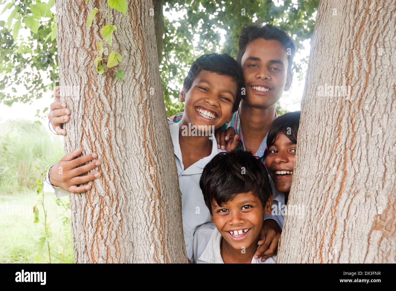 Indian Villager Student Standing Stock Photo - Alamy