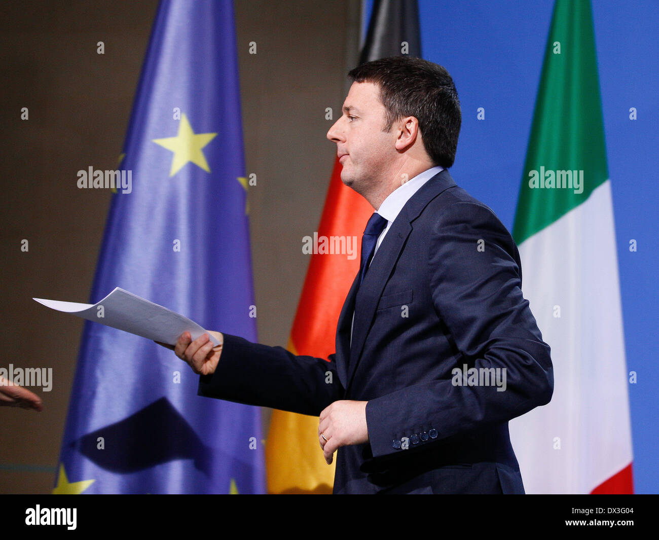 Berlin, Germany. 17th Mar, 2014. German Chancellor Angela Merkel and ...