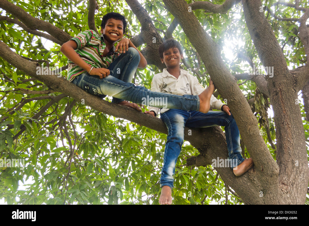 Boy trunks sitting hi-res stock photography and images - Alamy