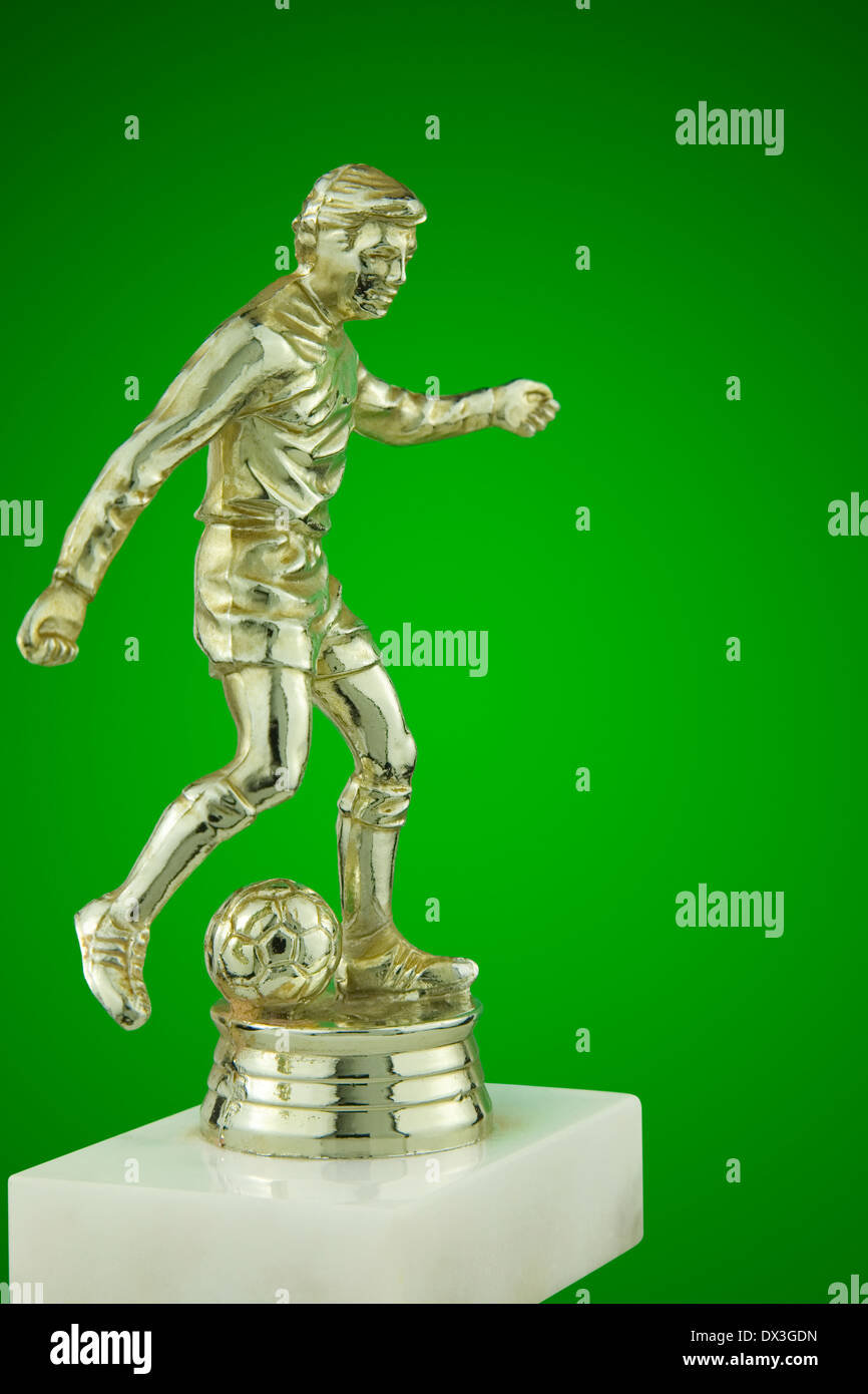 Football with trophy hi-res stock photography and images - Alamy