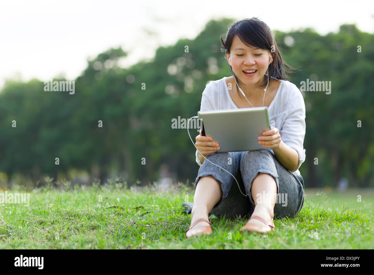 Video chat talking beautiful young hi-res stock photography and images ...