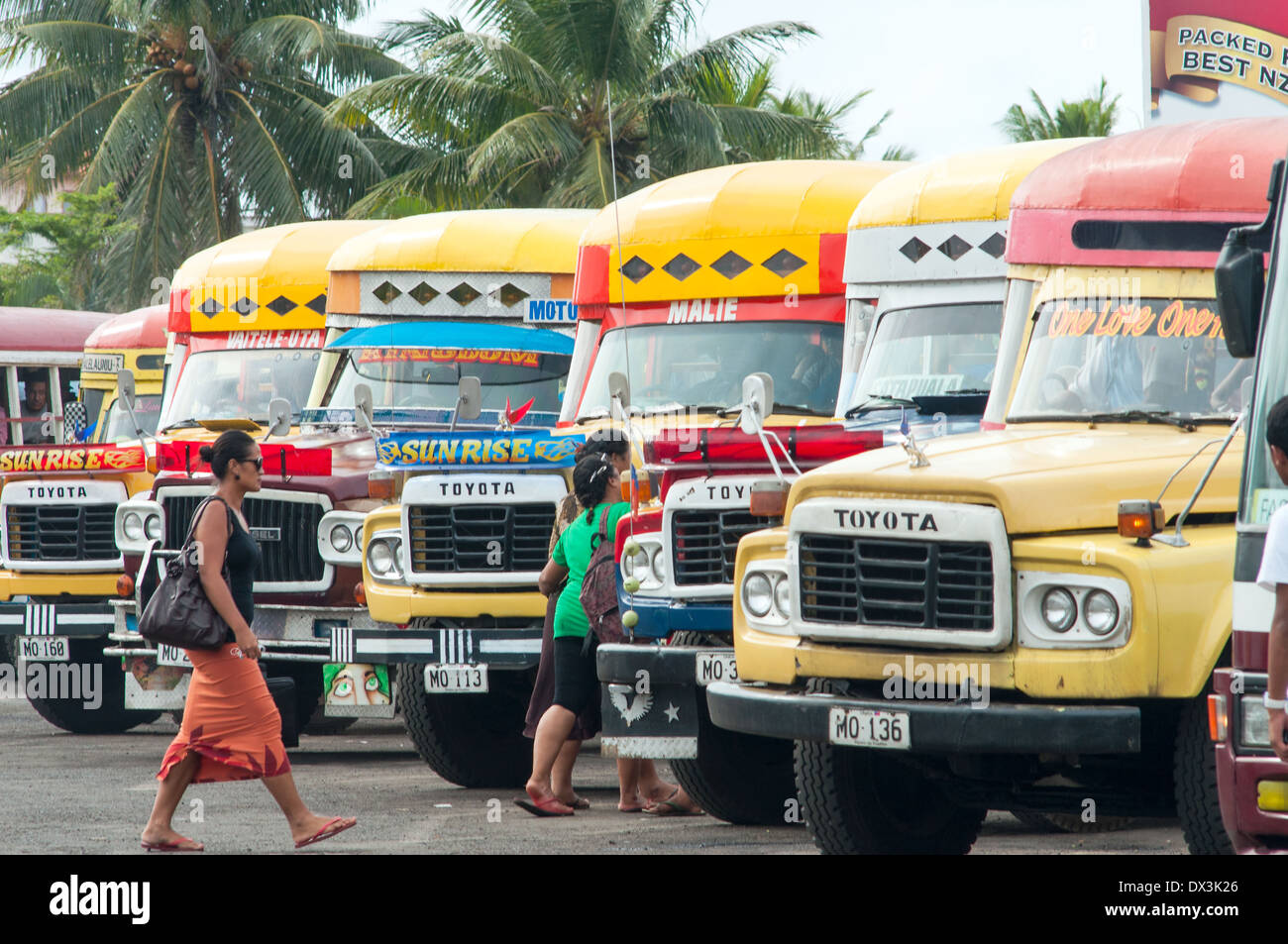 Central Bus Station, town Center, Apia, Samoa Stock Photo - Alamy