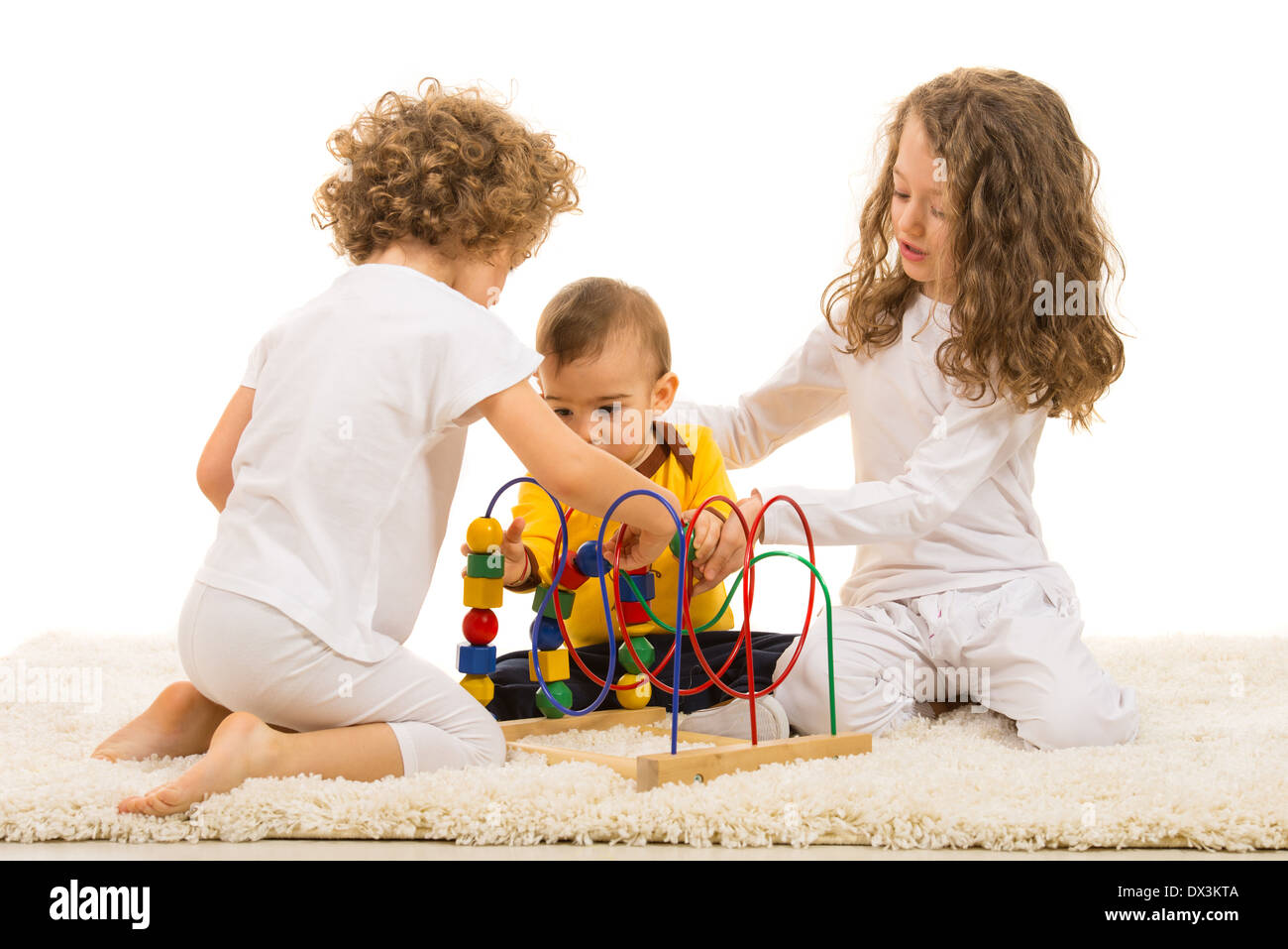 Boy playing with girls toy hi-res stock photography and images - Alamy
