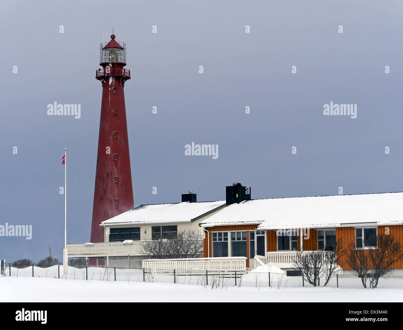 andenes fyr, lighthouse of andenes, andøya, vesterålen, nordland ...