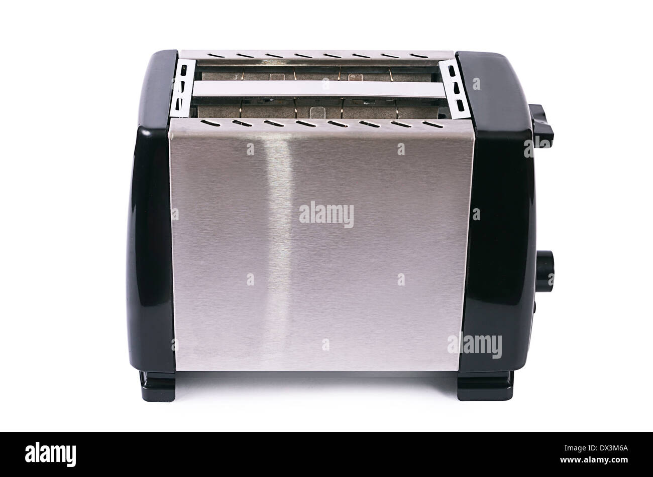 The silver toaster isolated on white background Stock Photo - Alamy