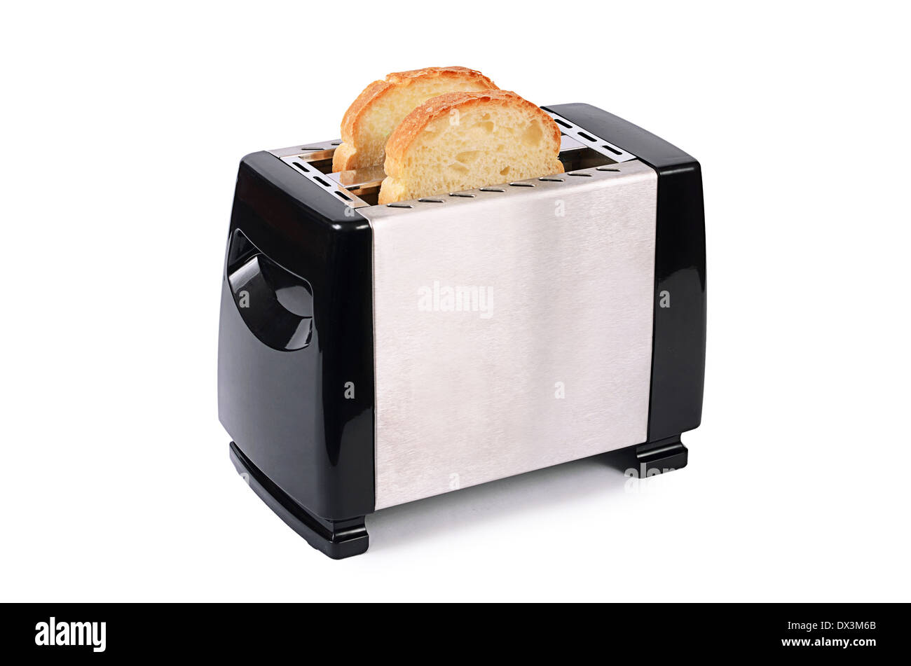 The silver toaster isolated on white background Stock Photo - Alamy