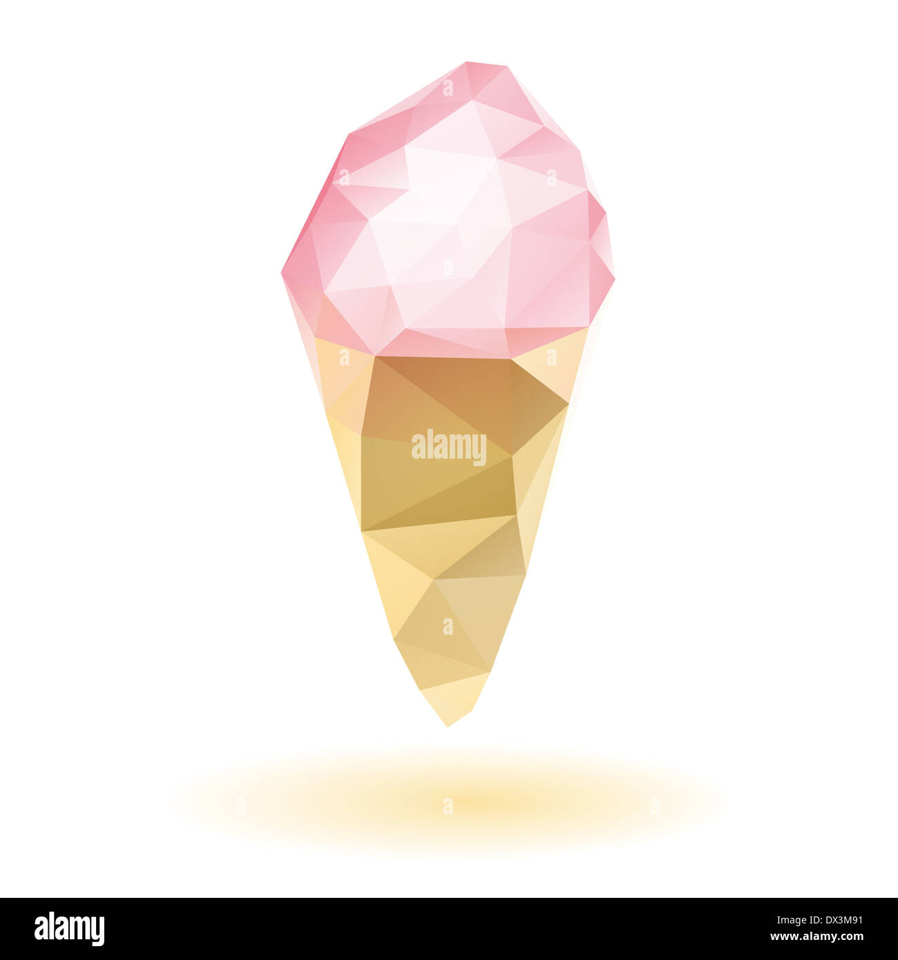 Triangle ice cream illustration hi-res stock photography and images - Alamy