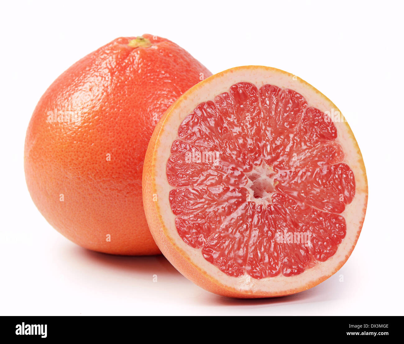 The bright grapefruit isolated on white background Stock Photo - Alamy